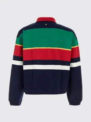 Versace Striped Cotton Polo Shirt