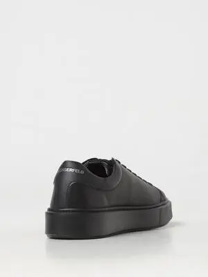 Karl Lagerfeld Leather Lace-up Sneakers - Black