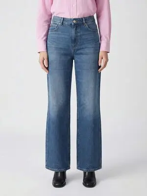 GANNI Straight Jeans In Organic Cotton Denim - Blue