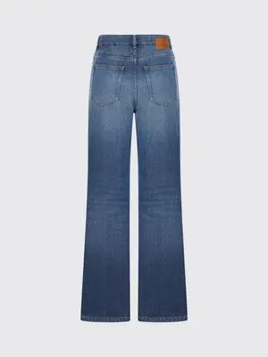 GANNI Organic Cotton Denim Straight Leg Jeans