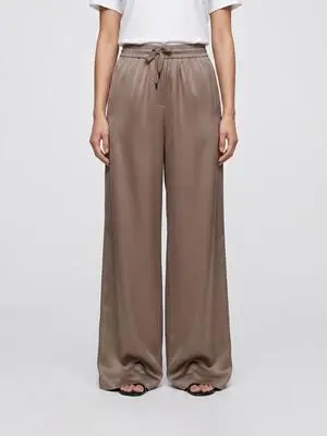 Brunello Cucinelli Cotton And Silk Blend Jogging Trousers - Brown