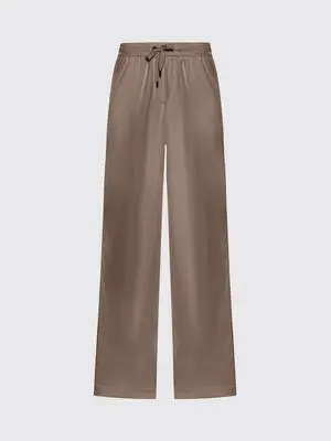 Brunello Cucinelli Cotton And Silk Blend Jogging Trousers - Brown