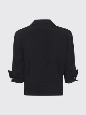 Y’s Zip-up Shirt With Classic Collar