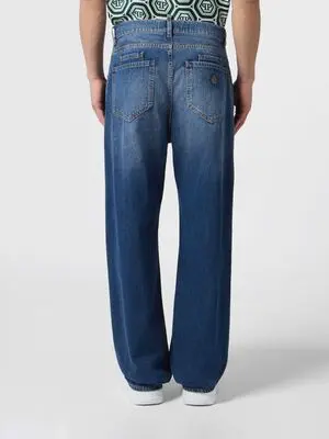 Philipp Plein Wide Leg Stretch Denim Jeans