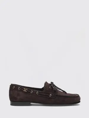 Valentino Garavani Suede Boat Loafer - Brown