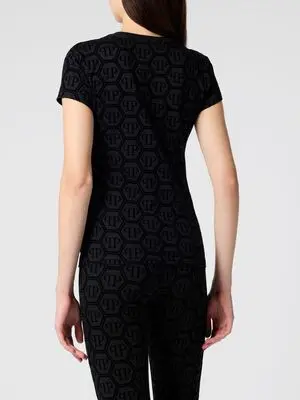 Philipp Plein Cotton Jersey T-shirt With Monogram Logo