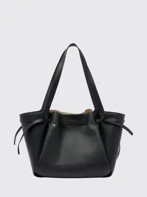 Tory Burch Romy Grained Leather Shoulder Bag - Black