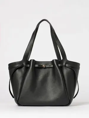 Tory Burch Romy Grained Leather Shoulder Bag - Black