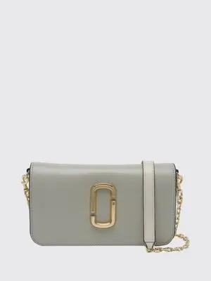 Marc Jacobs Snapshot Leather Crossbody Bag - Grey