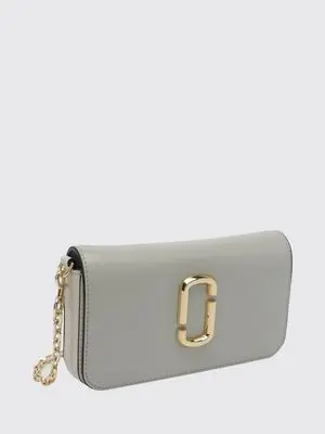 Marc Jacobs Snapshot Leather Crossbody Bag - Grey