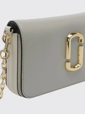Marc Jacobs Snapshot Leather Crossbody Bag - Grey
