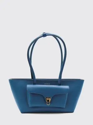 COCCINELLE Grained Leather Beat Double Bag - Blue