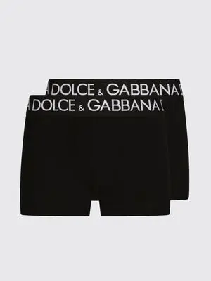 Dolce & Gabbana Slim Fit Stretch-cotton Boxer Briefs With Logo Waistband - Black