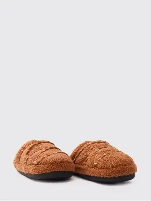 Moon Boot Teddy Shearling Slippers - Camel