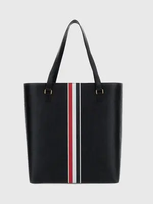 Thom Browne Grained Leather Tote Bag