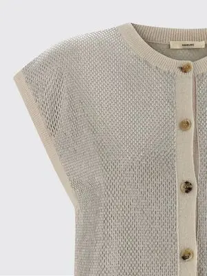 HAIKURE Sleeveless Knit Button-up