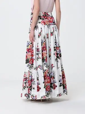 Dolce & Gabbana Floral Cotton Maxi Skirt