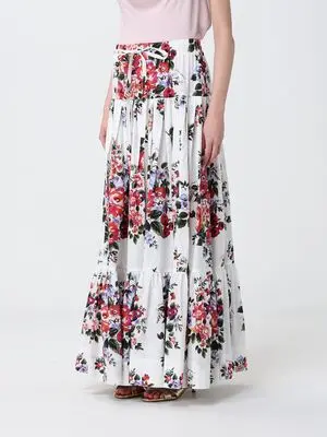 Dolce & Gabbana Floral Cotton Maxi Skirt