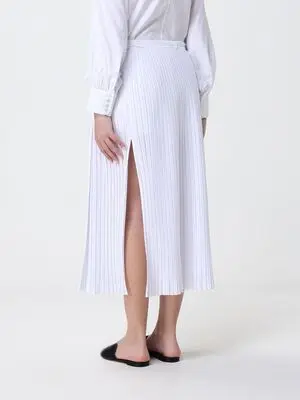 Barena Venezia Cotton Blend Pleated Skirt