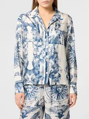 Philipp Plein Straight Hem Shirts For Women