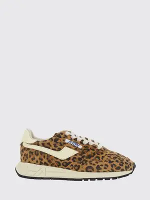 AUTRY Leopard Print Trainers - Brown