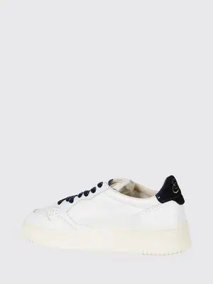 AUTRY Dallas Low Calfskin Sneakers With Python-effect Inserts - Blue