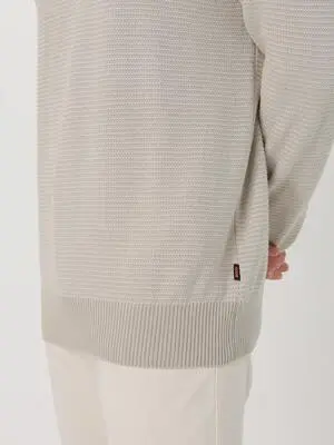 BOSS Crew Neck Textured Pullover