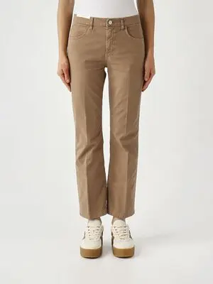 PT TORINO Slim Fit Stretch Cotton Trousers - Walnut
