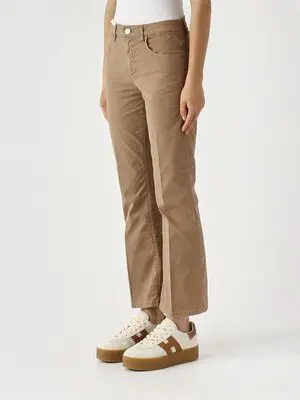 PT TORINO Slim Fit Stretch Cotton Trousers - Walnut