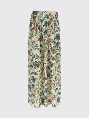 Etro Long Skirt In Cotton With Paisley Print