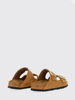 BIRKENSTOCK Arizona Oiled Leather Sandals With Double Buckle Straps - Brown