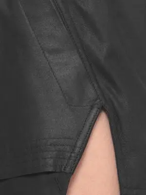 Rick Owens Leather Drawstring Shorts