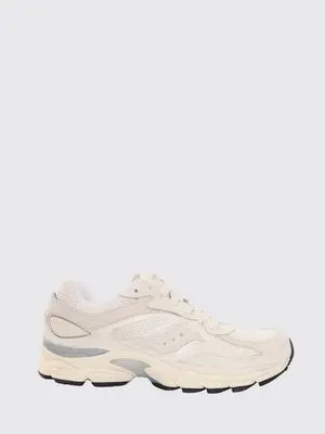 Saucony Progrid Omni 9 Premium Mesh And Suede Sneakers - White
