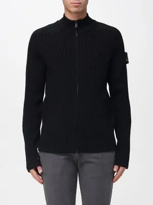 Premiata Zip-up Ribbed Jumper - Black