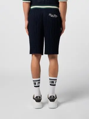 Philipp Plein Knit Shorts - Navy