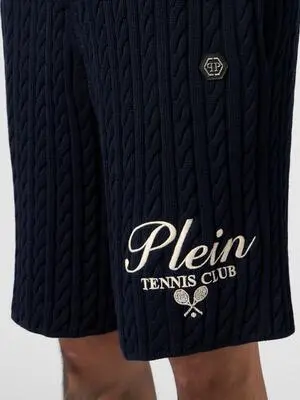 Philipp Plein Knit Shorts - Navy