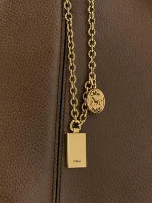 Chloé Tote Bag With Gold Tone Hardware - Camel