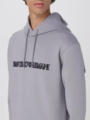 Emporio Armani Logo Detail Hoodie - Grey 1