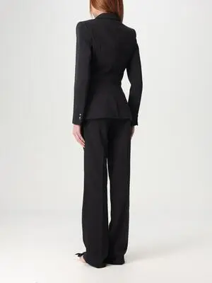 Elisabetta Franchi Double-breasted Blazer And Wide-leg Trousers Set