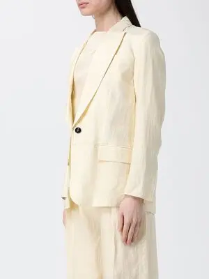 TELA Linen Blend Single-breasted Blazer