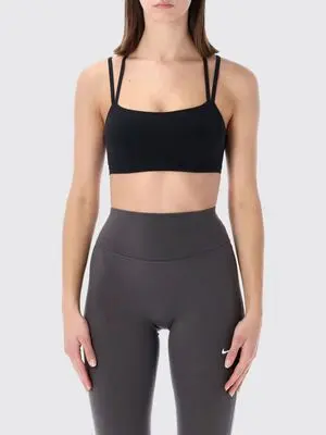 Nike Zenvy Strappy Cropped Top In Stretch Technical Fabric - Black