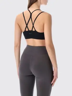 Nike Zenvy Strappy Cropped Top In Stretch Technical Fabric - Black