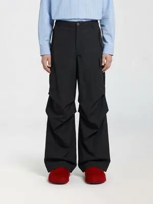 Marni Cotton Blend Cargo Trousers - Black