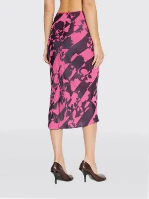 Dries Van Noten Printed Jersey Midi Skirt