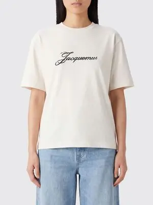 Jacquemus Cotton T-shirt With Logo Detail - White