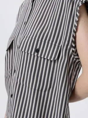 TELA Striped Cotton Sleeveless Shirt