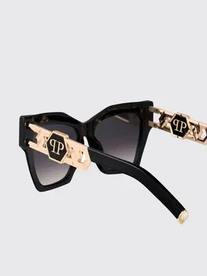Philipp Plein Studded Geometric Embellished Sunglasses