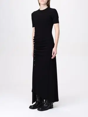 Rabanne Jersey Midi Dress With Button Detail