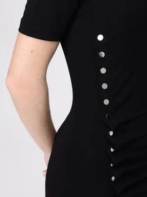 Rabanne Jersey Midi Dress With Button Detail