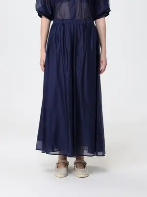 MEIMEIJ Cropped Trousers In Chiffon - Blue